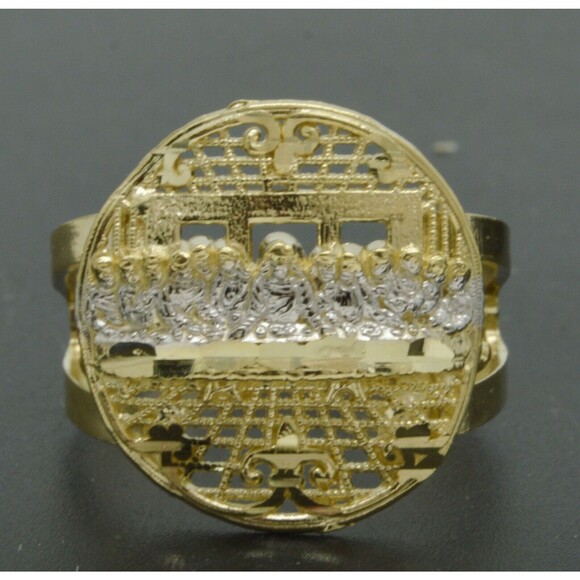 BH Jewelry | Jewelry | Real Solid K Yellow Gold Mens Last Supper Head ...